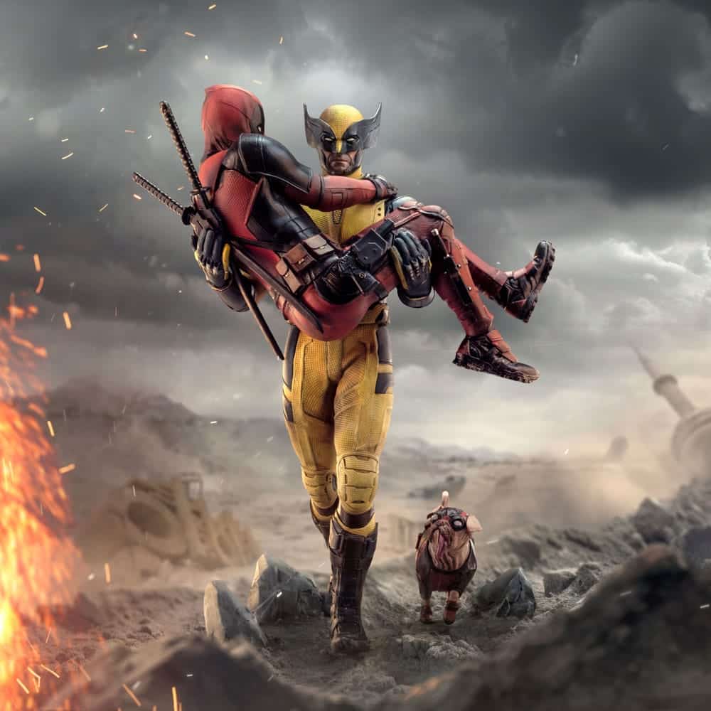 DEADPOOL AND WOLVERINE ART SCALE DELUXE ESTATUA 1/10 - FRIKANIME