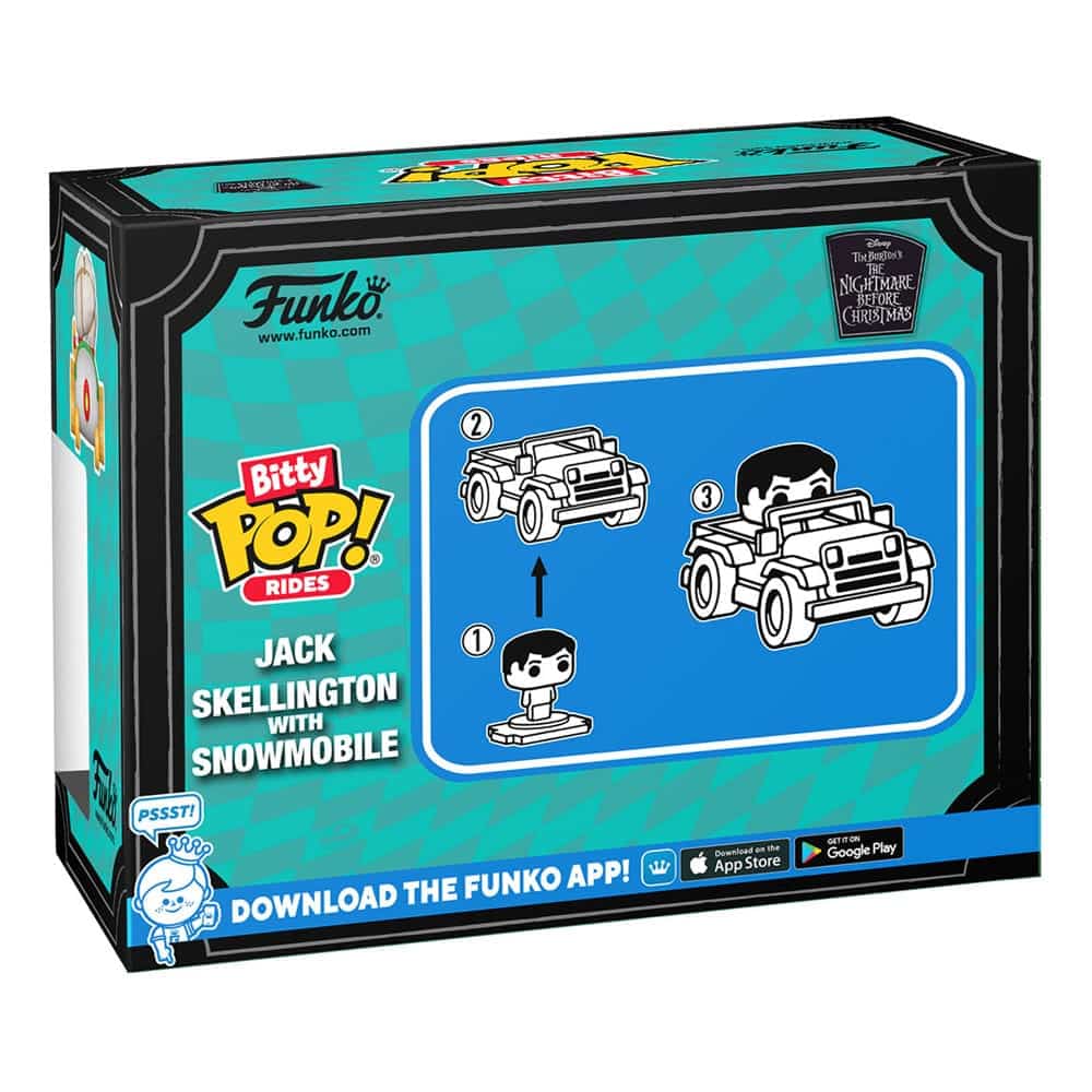 JACK SKELLINGTON WITH SNOWMOBILE BITTY POP! RIDE - FRIKANIME