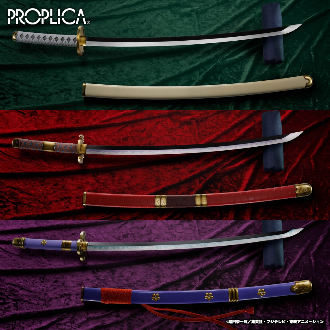 RORONOA ZORO THREE SWORD STYLE SET REPLICA ONE PIECE PROPLICA - FRIKANIME