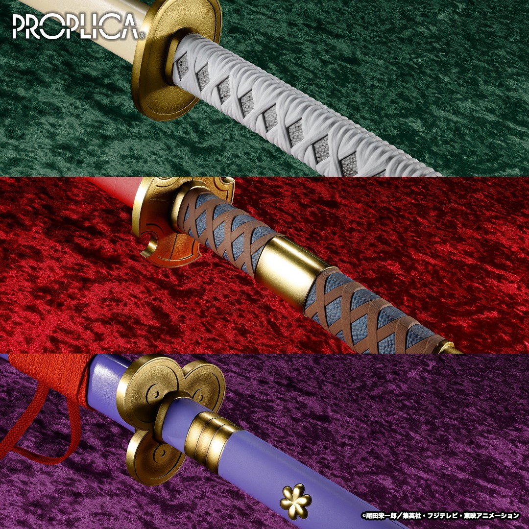 RORONOA ZORO THREE SWORD STYLE SET REPLICA ONE PIECE PROPLICA - FRIKANIME