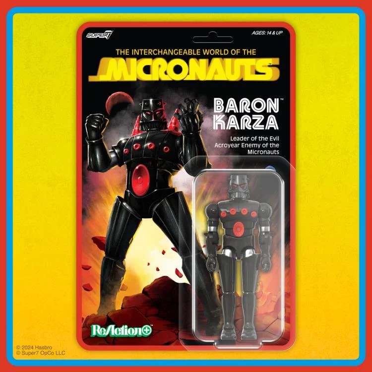 MICRONAUTS BARON KARZA ACTION FIGURE REACTION+ - FRIKANIME