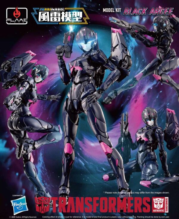 BLACK ARCEE TRANSFORMERS FURAI MODEL KIT - FRIKANIME