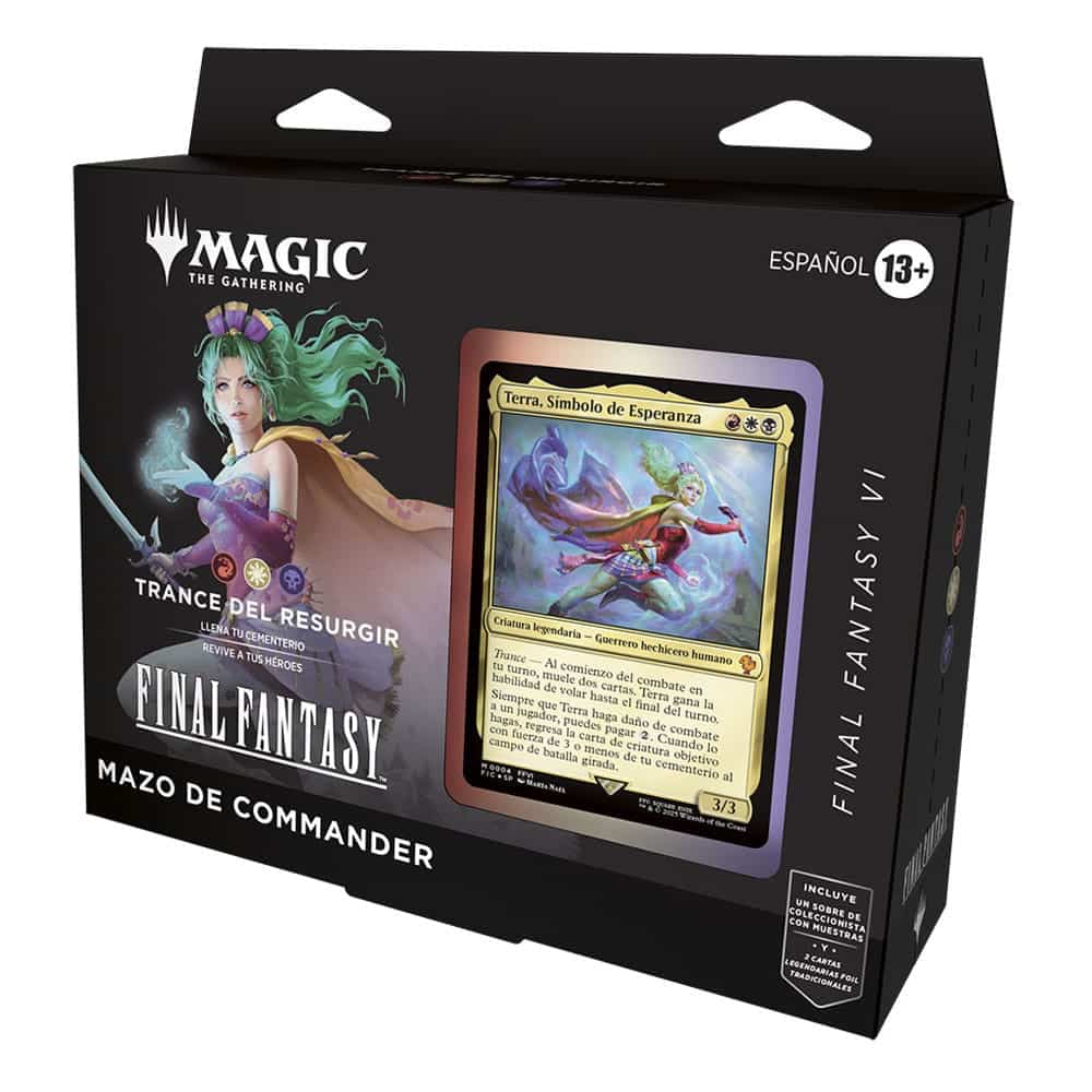 PACK MAZOS DE COMMANDER MAGIC THE GATHERING FINAL FANTASY (CASTELLANO ...