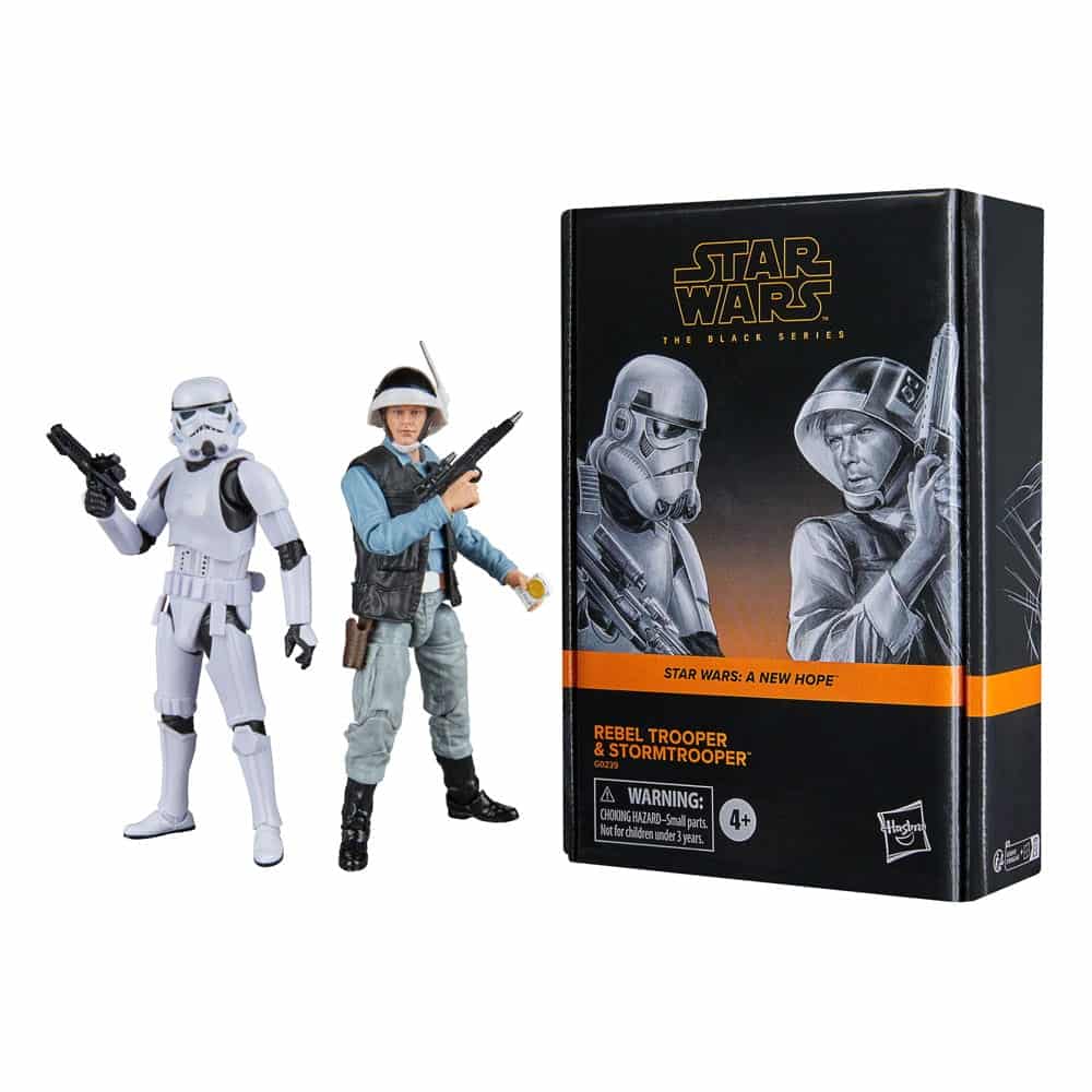 REBEL TROOPER & STORMTROOPER BLACK SERIES STAR WARS EPISODE IV - FRIKANIME