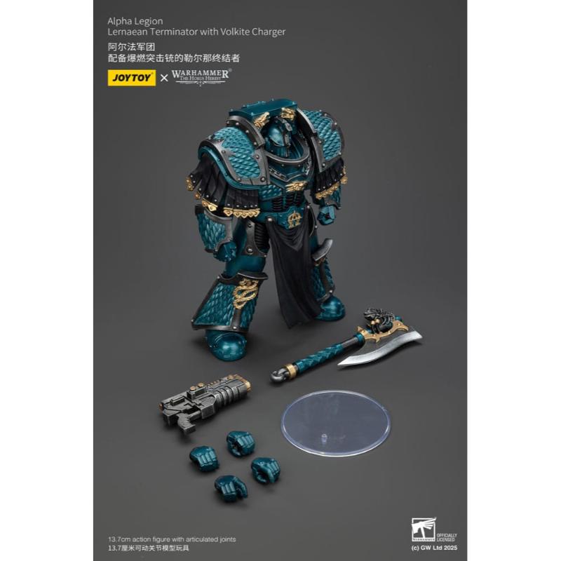 ALPHA LEGION LERNAEAN TERMINATOR WITH VOLKITE CHARGER WARHAMMER THE ...
