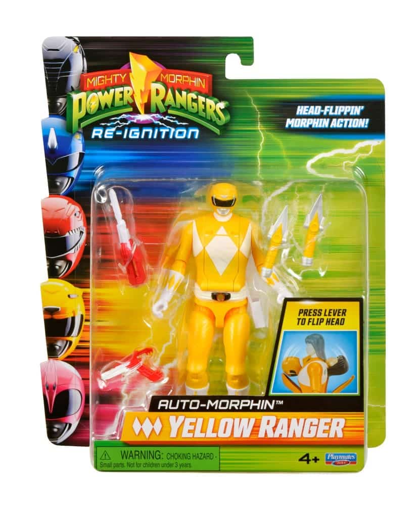 Auto-Morphin Yellow Ranger Mighty Morphin Power Rangers - FRIKANIME