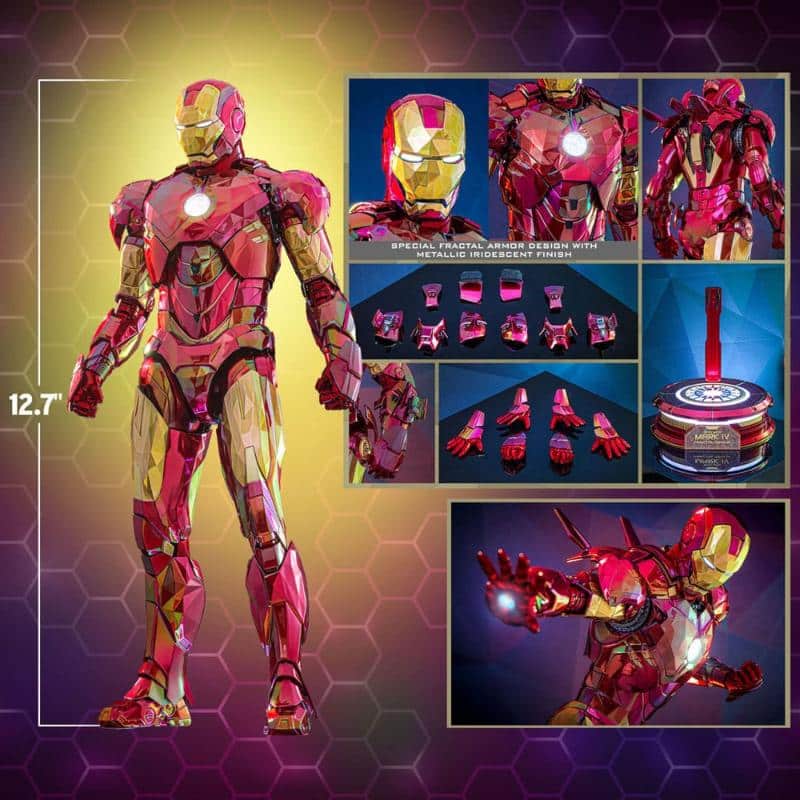 Iron Man Mark VI (Fractal Armor) Movie Masterpiece Diecast Hot Toys ...