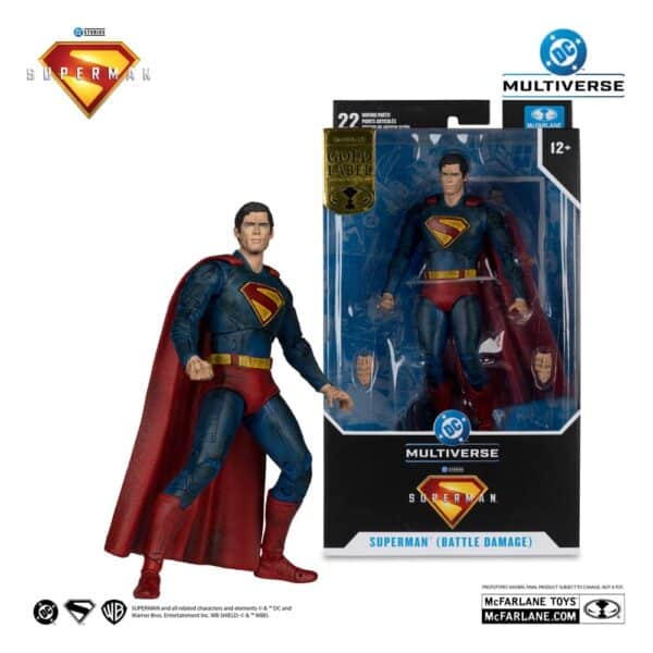 Superman (Battle Damaged) (Gold Label) Superman (2025) DC Multiverse ...