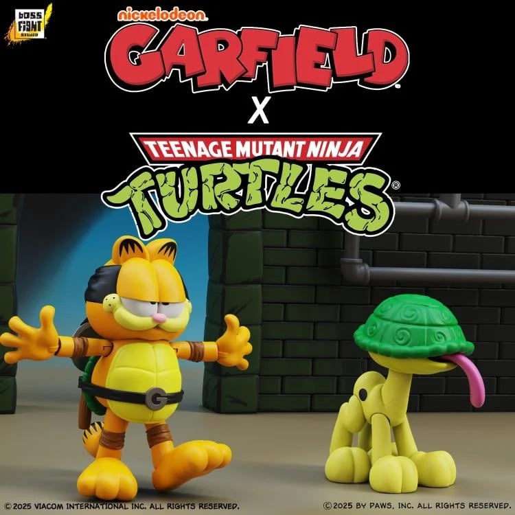 Garfello and Sidekick Odie Garfield x Teenage Mutant Ninja Turtles ...